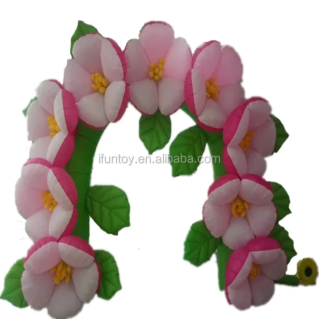 Cheap Inflatable Flower Entrance Gate Archway For Wedding / Inflatable ...