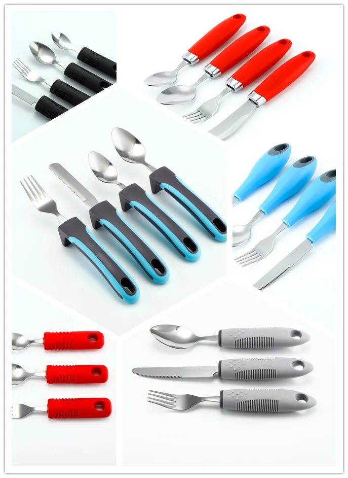 Red Color Good Quality Stainless Steel Eating Utensils With Large ...