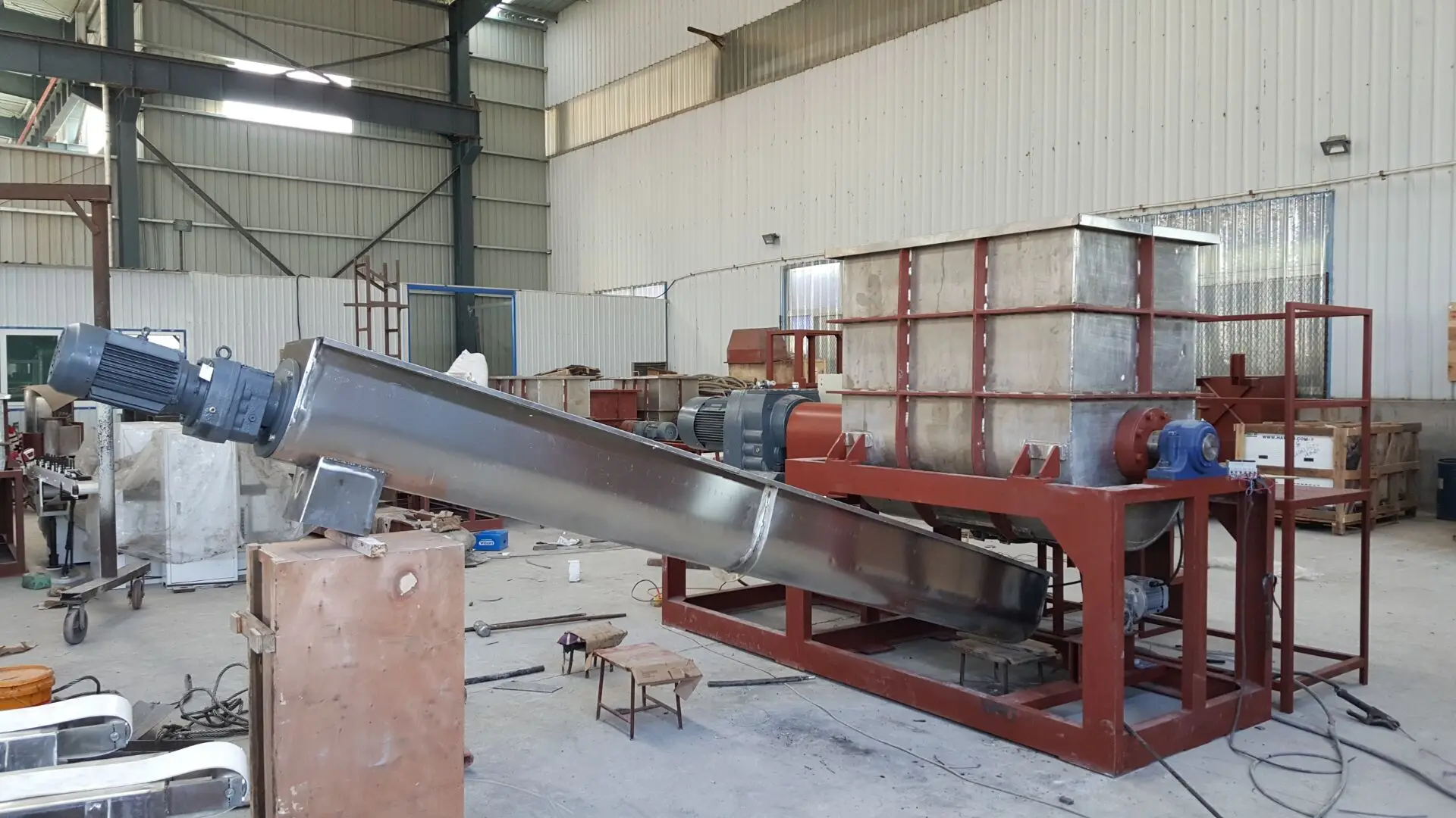 Customized Horizontal Feed Mixer/poultry Feed Mixing Machine - Buy Feed ...