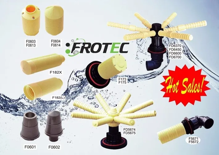 Plastic Top & Bottom Water Strainer / Water Distributor For Frp Tank ...