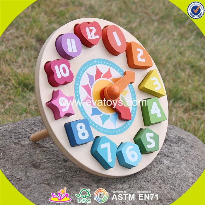 Toy New Design Wooden Alarm Clock Puzzle Educational Wooden Alarm Clock ...