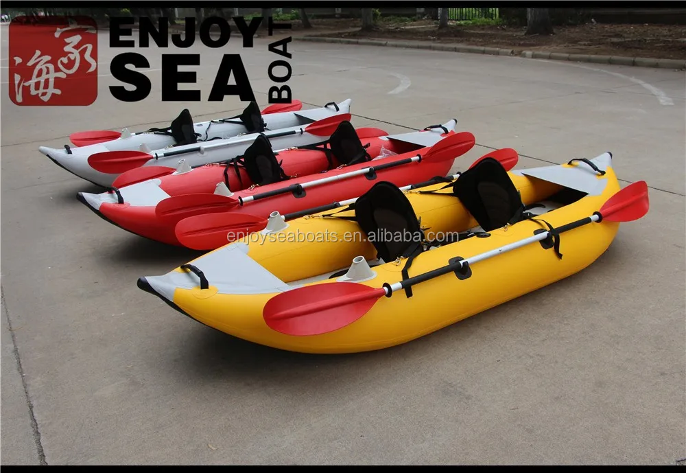 Pvc Hypalon Inflatable Kayak With Paddles Drop Stitch Floor Boat Ak-270 ...
