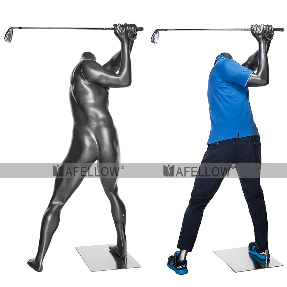 Full Body Playing Golf Big Muscle Male Sports Mannequins - Buy Sports ...