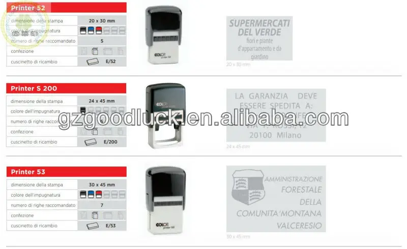 Fashion Signature and Facsimile Pre Inking Stamp for Office