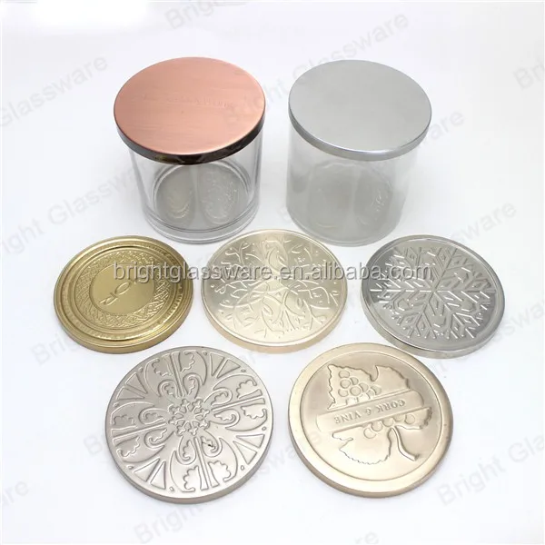 Custom Design Metal Candle Lid With Logo Engraved,Candle Jar With ...