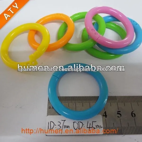 Colorful Round Plastic Ring For Baby Toy And Book - Buy Plastic Ring ...