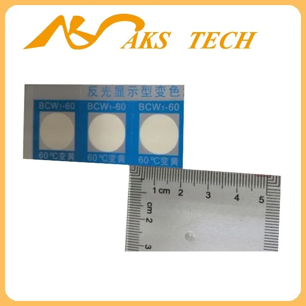 Self Adhesive Temperature Label 60c 70c 80c 90c 100c Irreversible Color ...