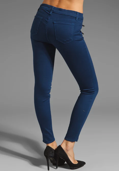 New Colored Skinny Jeans Women Jeans Front To Back Zipper Jeans ...