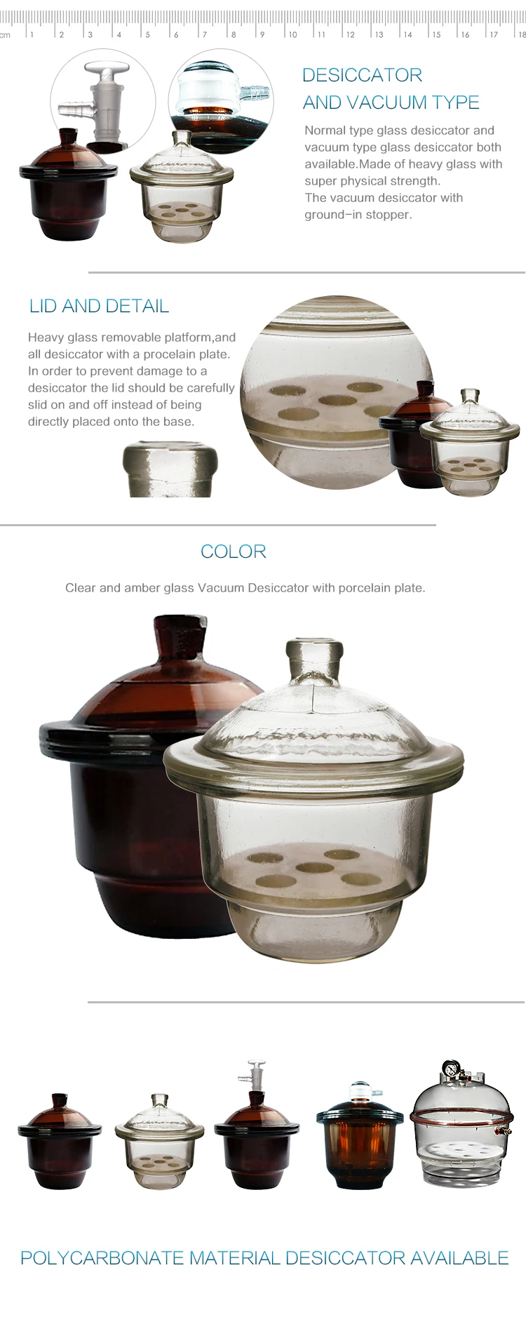 Joan Lab Glass Vacuum Desiccator Container With Plate Super Dry ...