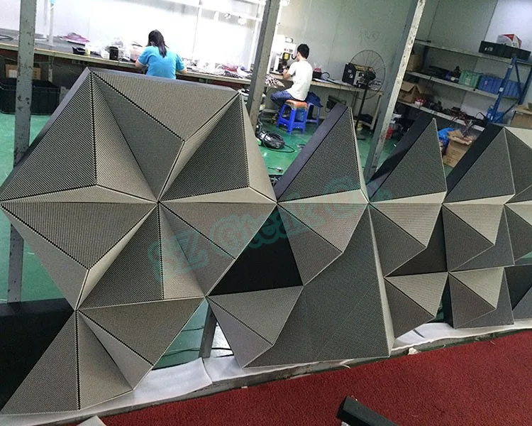 New Product 3d Led Triangular Dj Screen For Nightclub Stage Pub - Buy ...