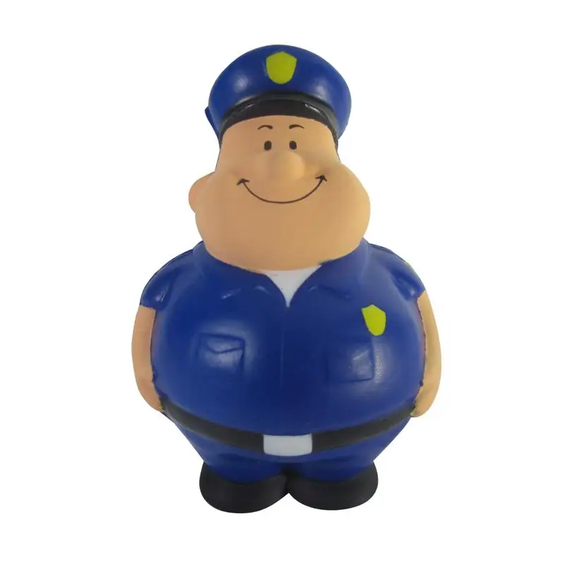 Custom PU Promotional Police Man Stress Ball - Anti Stress Toy