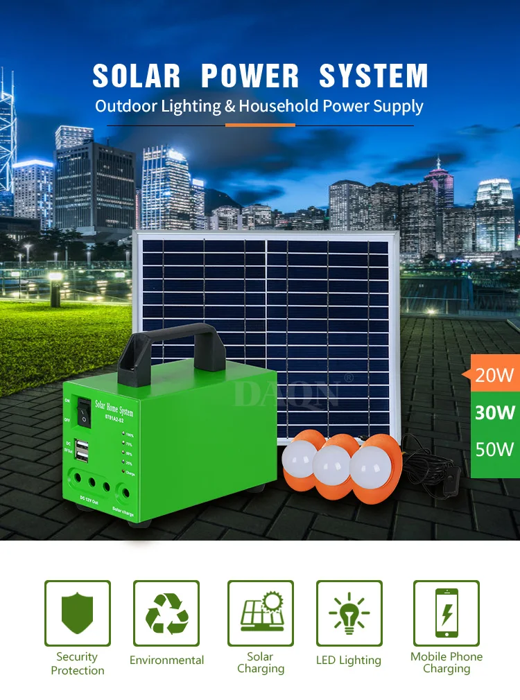 New Product Solar Energy Powered 20w 30w 50w Solar System - Buy Solar ...