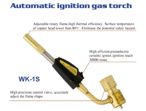 Dszh Wk-1s High Intensity Trigger Start Propane Gas Torch - Buy Welding Torch,Gas Torch,Mapp Gas ...