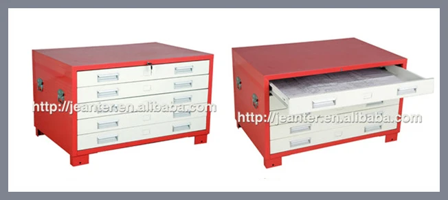 Steel Flat Furniture 5 Drawer Map Storage Cabinet for A0
