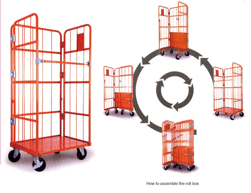 China Strong And Durable Metal Transport Roller Trolley - Buy Transport ...