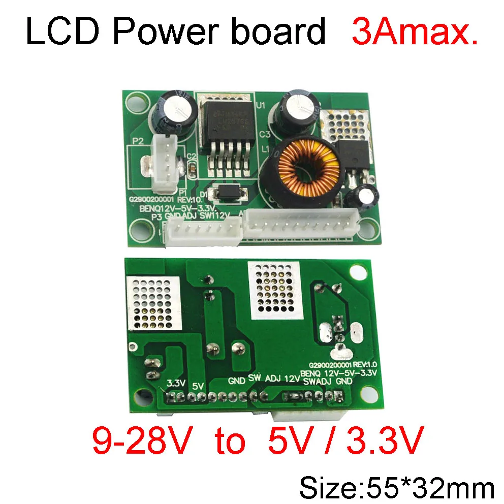9-28v To 5v+3.3v 3a 380khz Dc/dc Step Down Converter Buck Module 12vdc ...