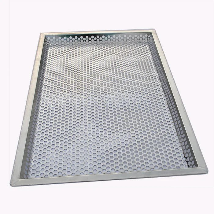 Customized Size Stainless Steel Wire Mesh Perforated Oven Tray / Baking ...