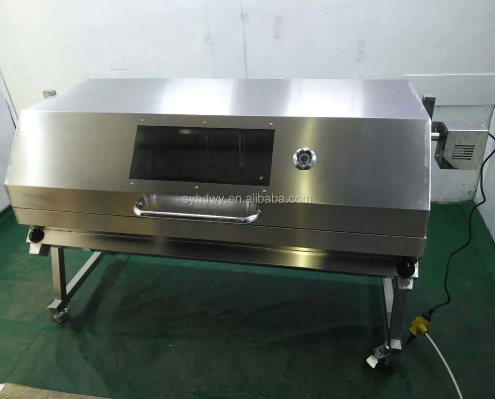 150CM Stainless Steel Hooded Spartan Spit - Durable Gas Roaster