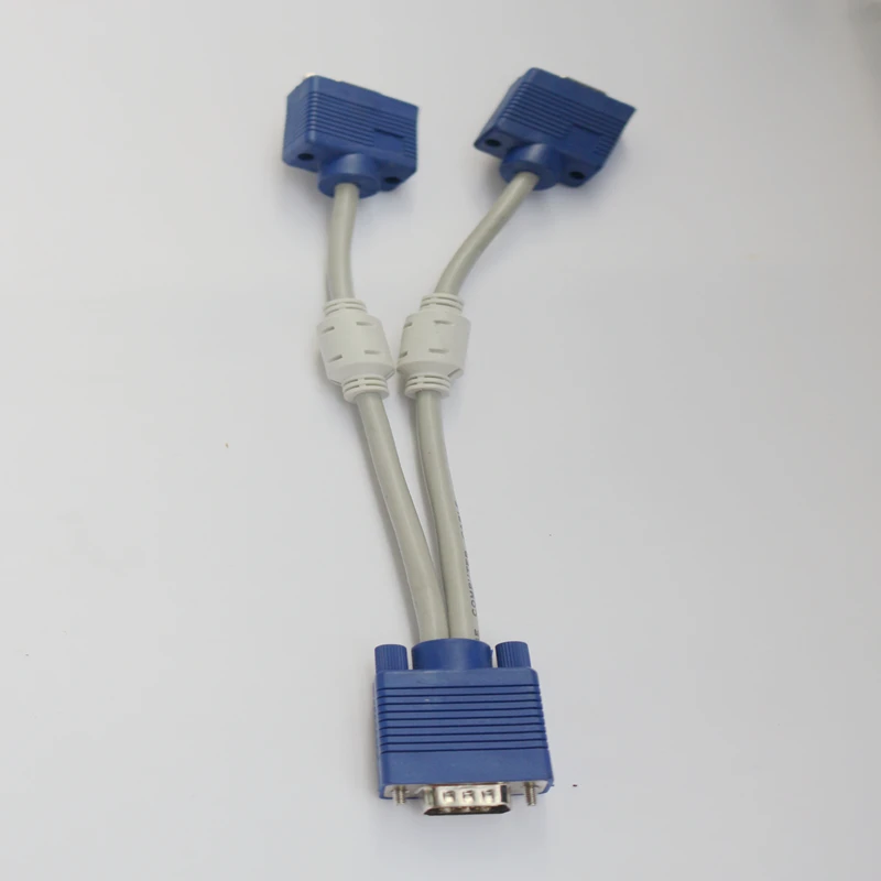 Professional Vga Adapter Cable 1 Input Male To 2 Output Female Vga ...