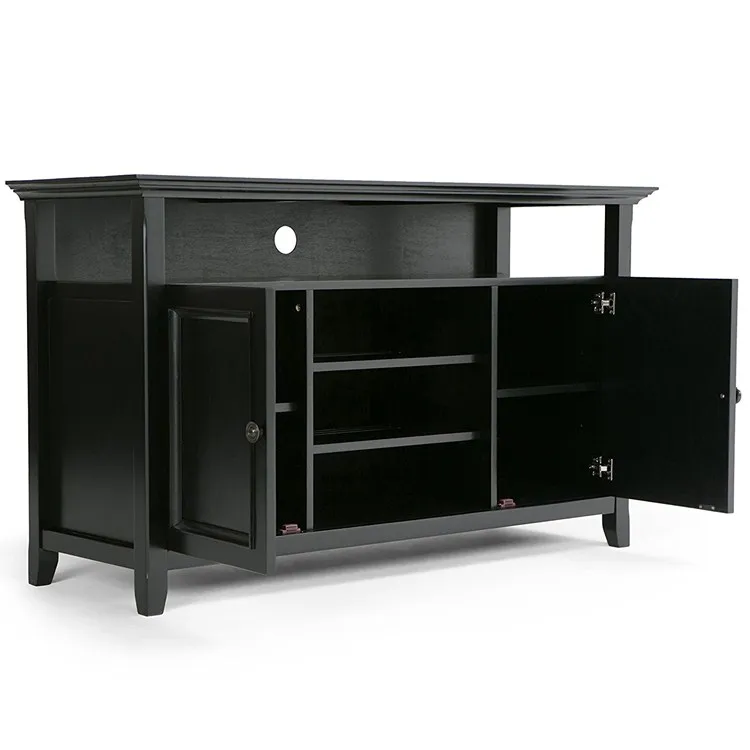 Hotel Design Espresso Entertainment Tv Stand Unit Furniture Modern ...