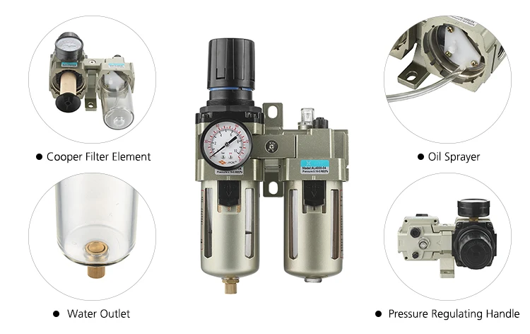 Smc Pneumatic Frl Combination Industrial Air Filter Regulator - Buy Air ...