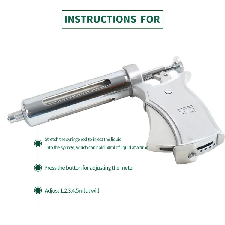 50ml Semi-Automatic Injector Vaccine for Cattle & Poultry
