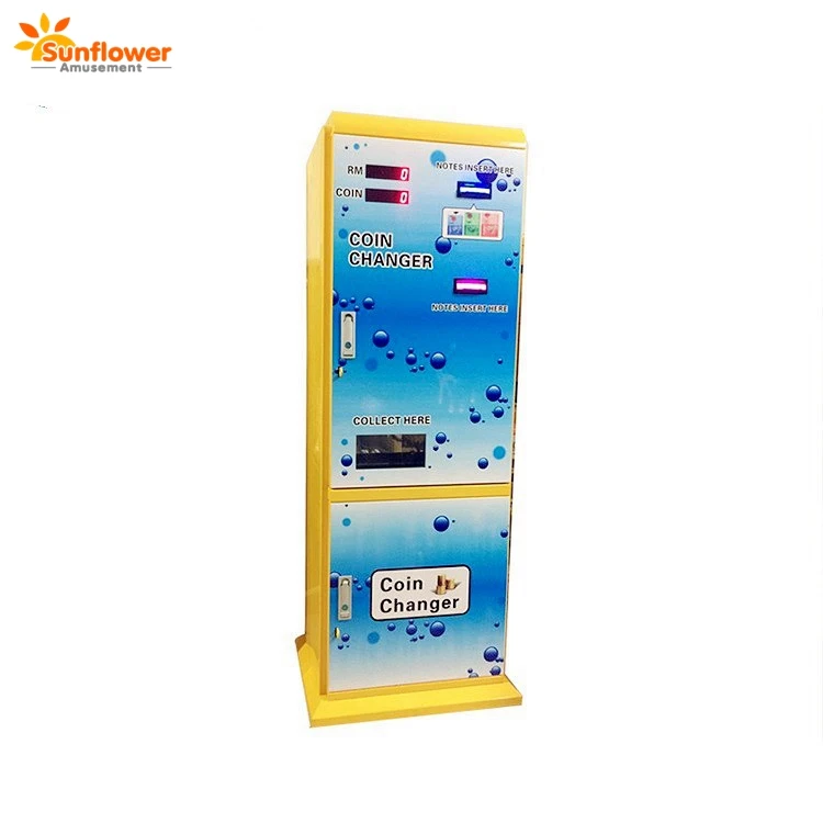 Automatic Paper Money Exchange Machine With 2 Bill Acceptor Token Coin ...