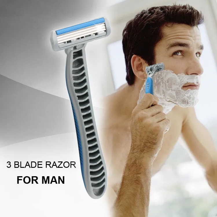 D317L Super Stainless Steel Triple Blades Shaving Razor
