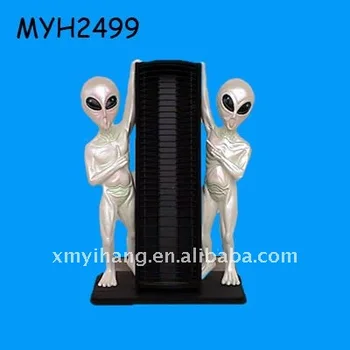 Resin Double Alien Cd Display Holder - Buy Cd Holder,Cd Rack,Cd ...