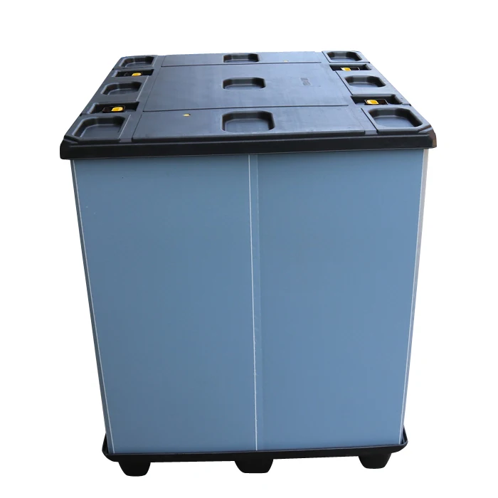 Pallet Sleeve Box Forklift Pallet Collapsible Plastic Crate