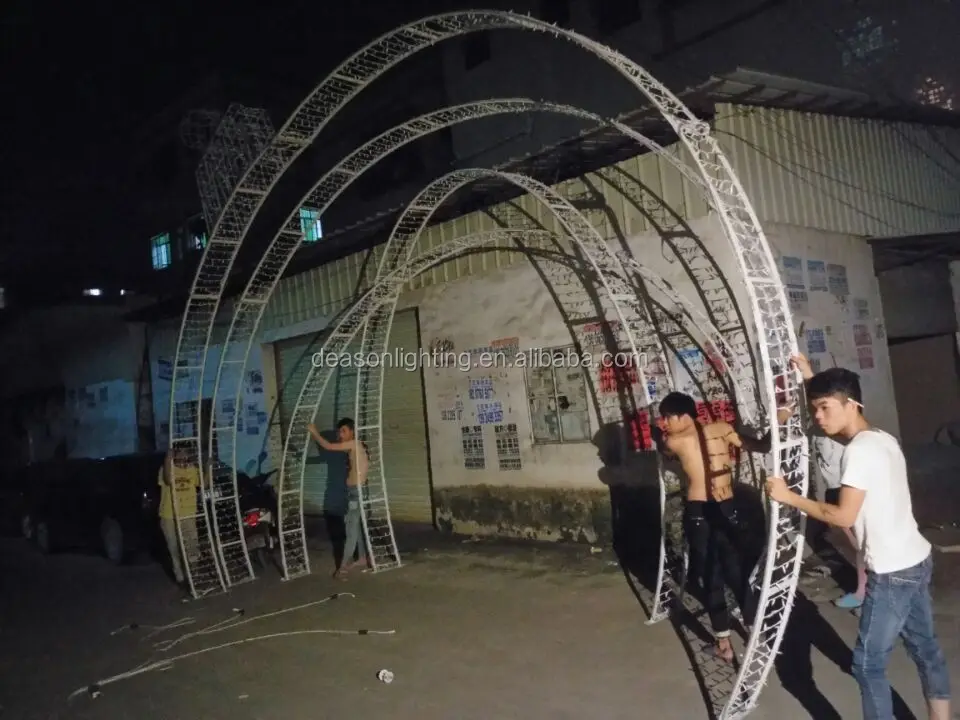 Large Christmas Decorations Outdoor LED Lighted Arch