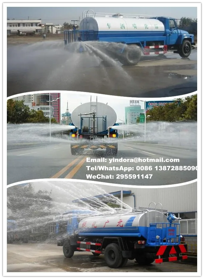 Cheap Price Dongfeng 4*2 New 4cbm 3cbm Watering Sprinkler Water ...