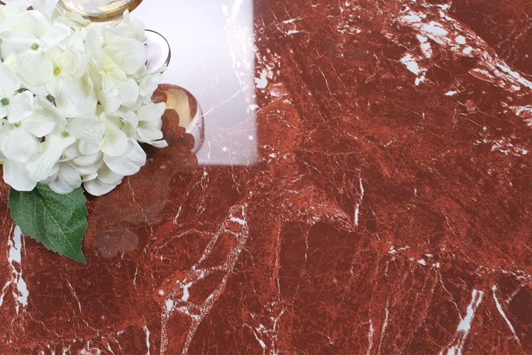 Full Polished Galzed Marble Morbi Bright Red Ceramic Floor Tiles ...