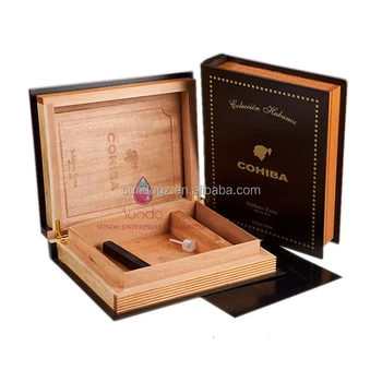 Lovely Wooden Cigar Book Shape Box For Gift - Buy Wooden Cigar Box ...