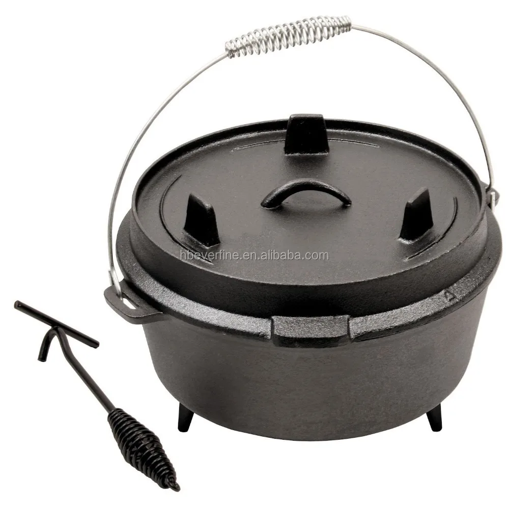 Gusseisen Topf Outdoor Gusstopf Kochtopf Camping Dutch Oven - Buy ...