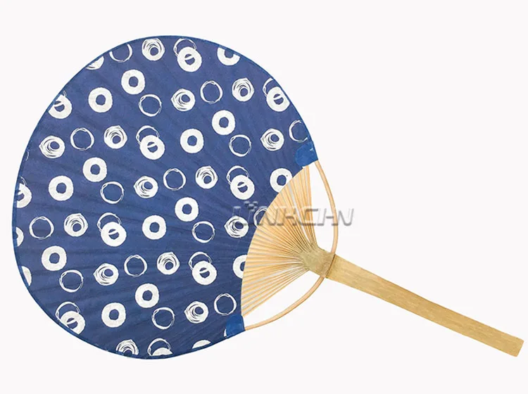 Customized Paper Paddle Handheld Decorative Fans by Linkchn
