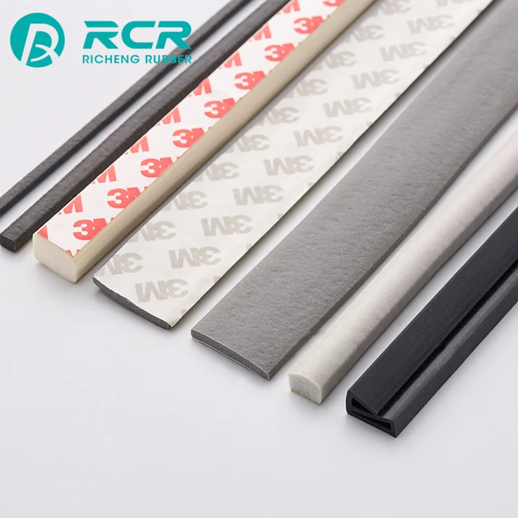 Customized Shape Silicone Rubber Edging Strip With Adhesive Backing For ...