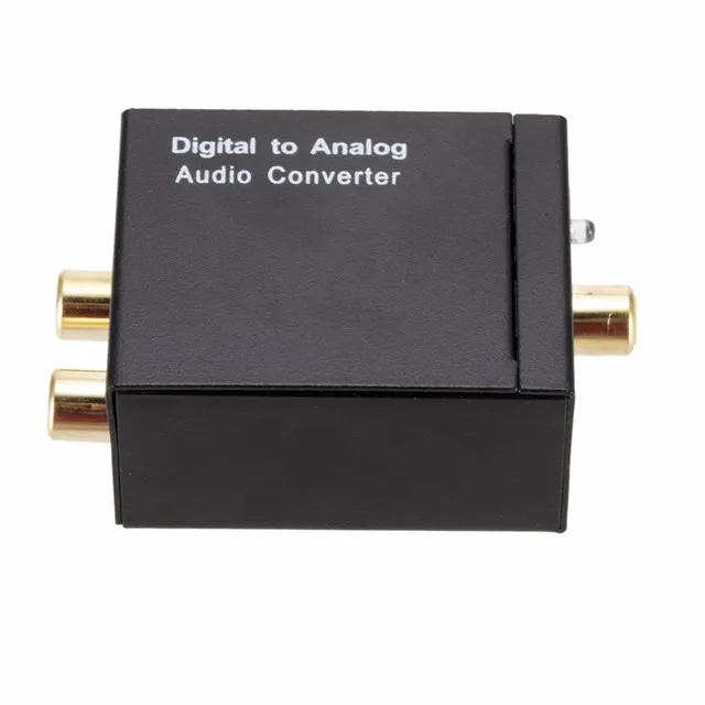 3.5MM Digital Optical Coaxial Toslink to Analog RCA L/R Audio Converter ...