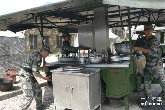150 Barracks Cooking Mobile Kitchens For Army Encampment - Buy Mobile ...