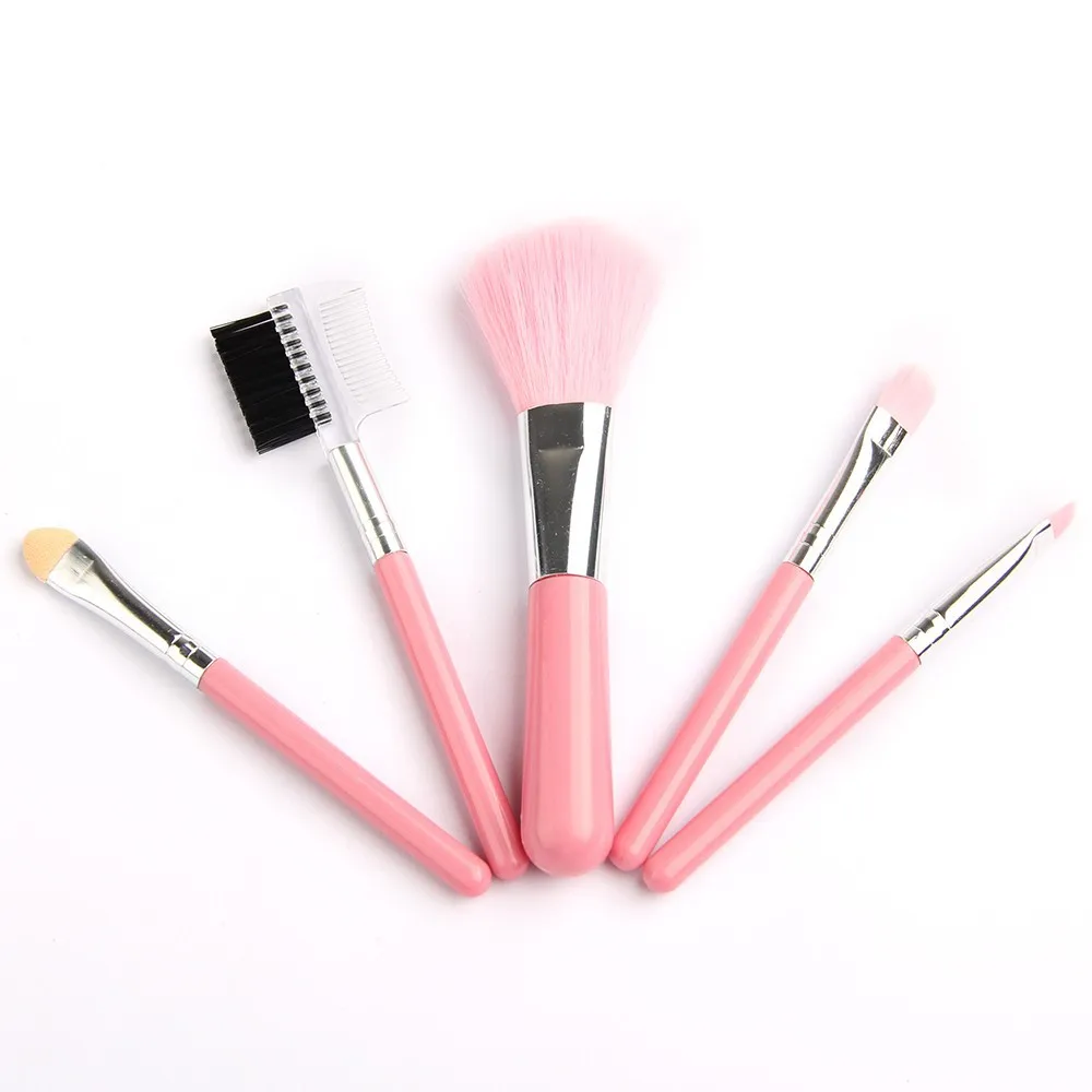 Mini 5pcs Makeup Brushes Cosmetics Tools Eyeshadow Face Cosmetic Makeup ...