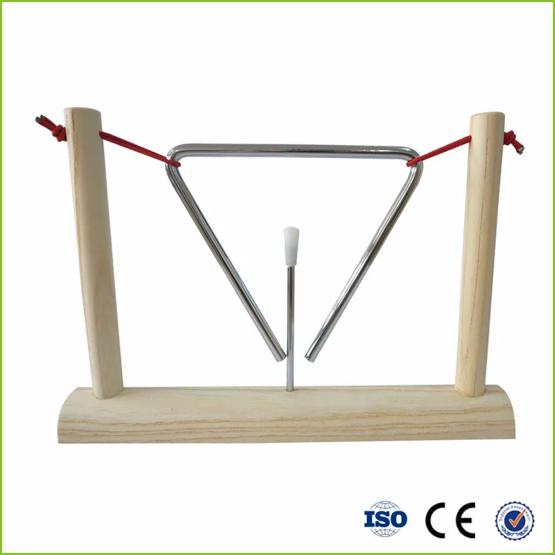 Wood Musical Instrument Triangle With Stand,Percussion Music Triangle ...