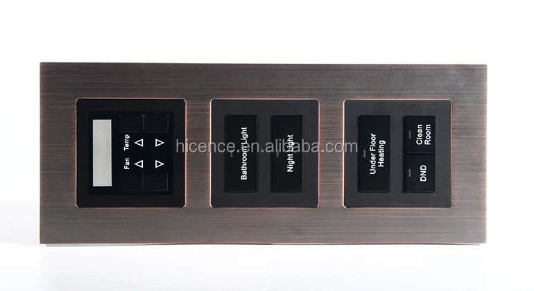 New Style 12v Modbus Room Operating Panel Switch System For Smart Hotel ...