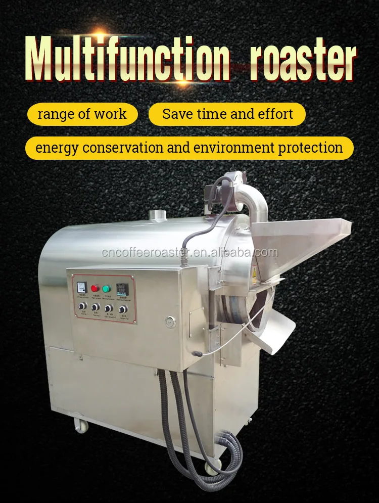 100kg Commercial Barley Roasting Machine /electric Nuts Roasting ...