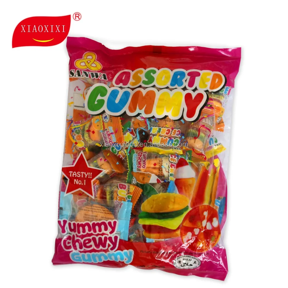 Hamburger Custom Gummy Candy Gummy Jelly Candies Sweet Confectionery ...