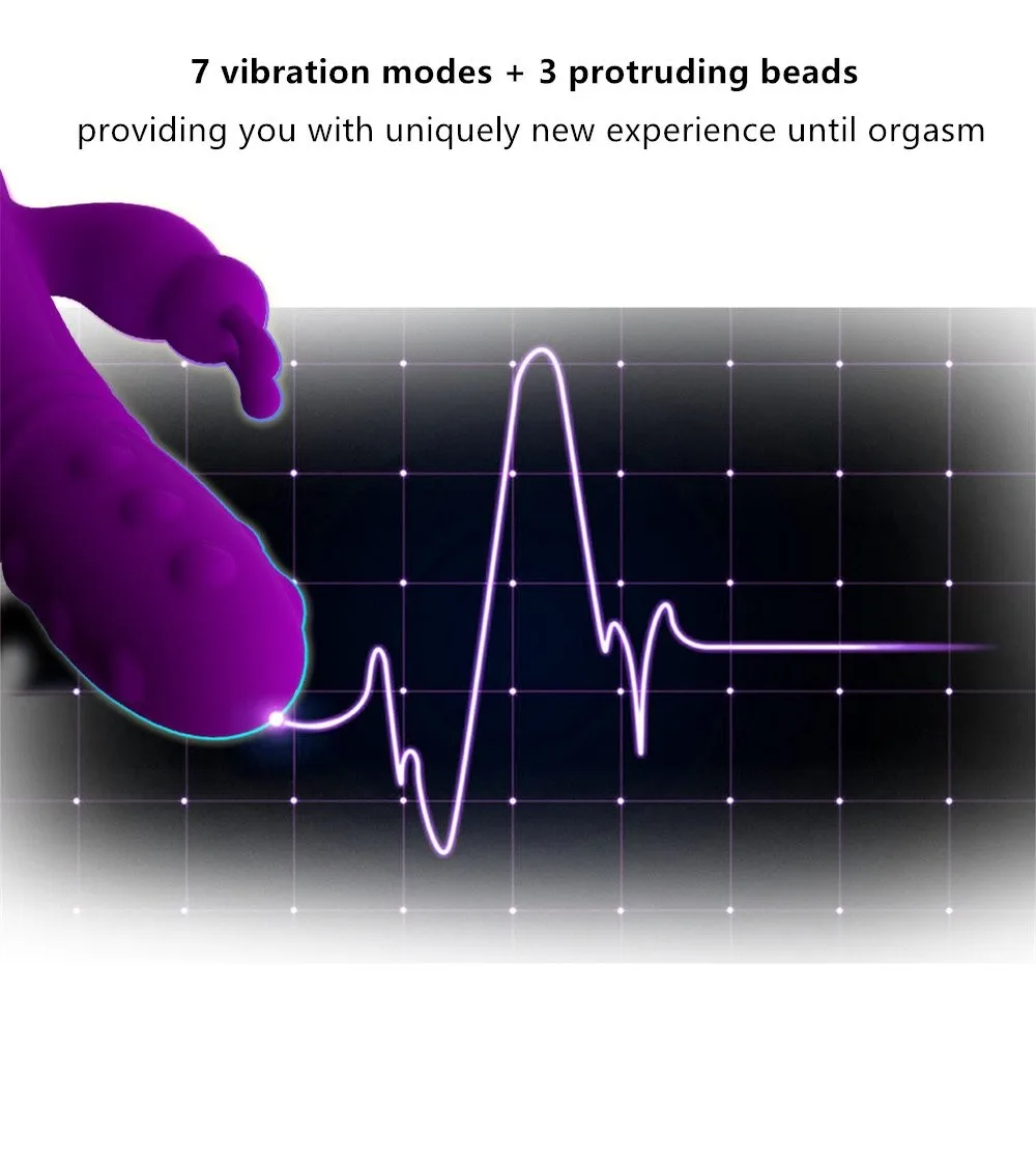 Bunny Vibrator Silicone Rechargeable Girl Sex Toys Vibrator G Spot ...