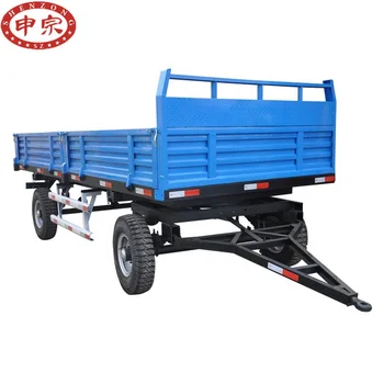 Mini Farm Tractor Trailer Use Hydraulic Dump Trailer 4 Wheel For ...