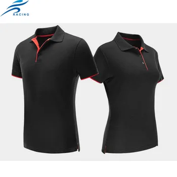 Dry Fit Women And Man Unisex Polo Shirt Black Shirt - Buy Black Shirt ...