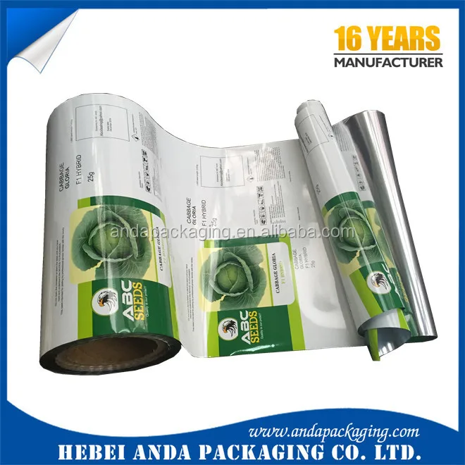 Responsibly Factory Produces Aluminum Foil Vegetable Seed Packet ...