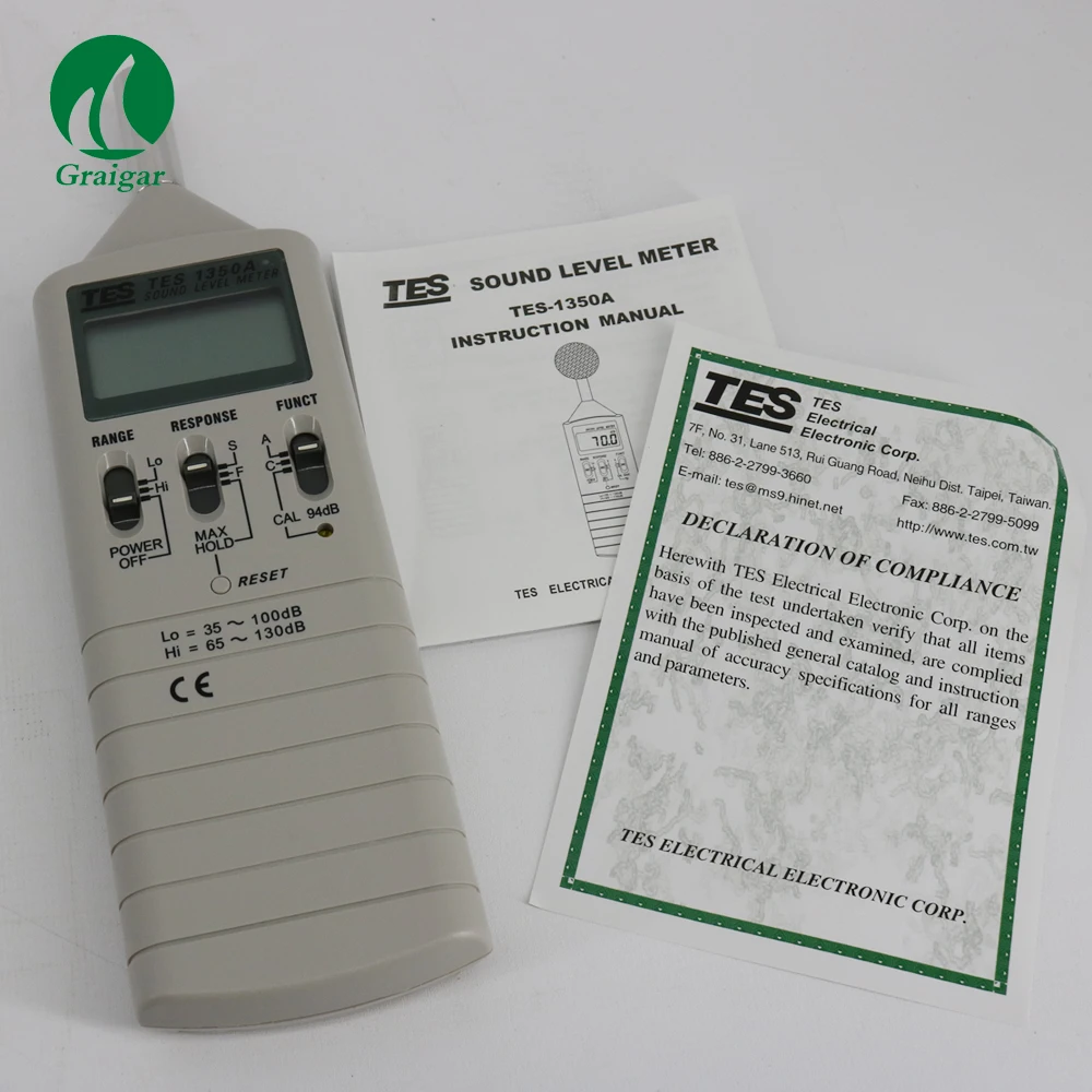 TES-1350A Digital Sound Level Meter - Precision & Custom Support