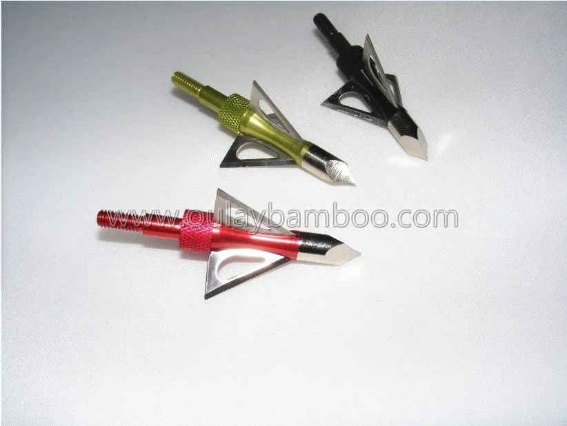 8mm 5/16 Tapered Field Tips Black Archery Arrow Points Arrowheads ...